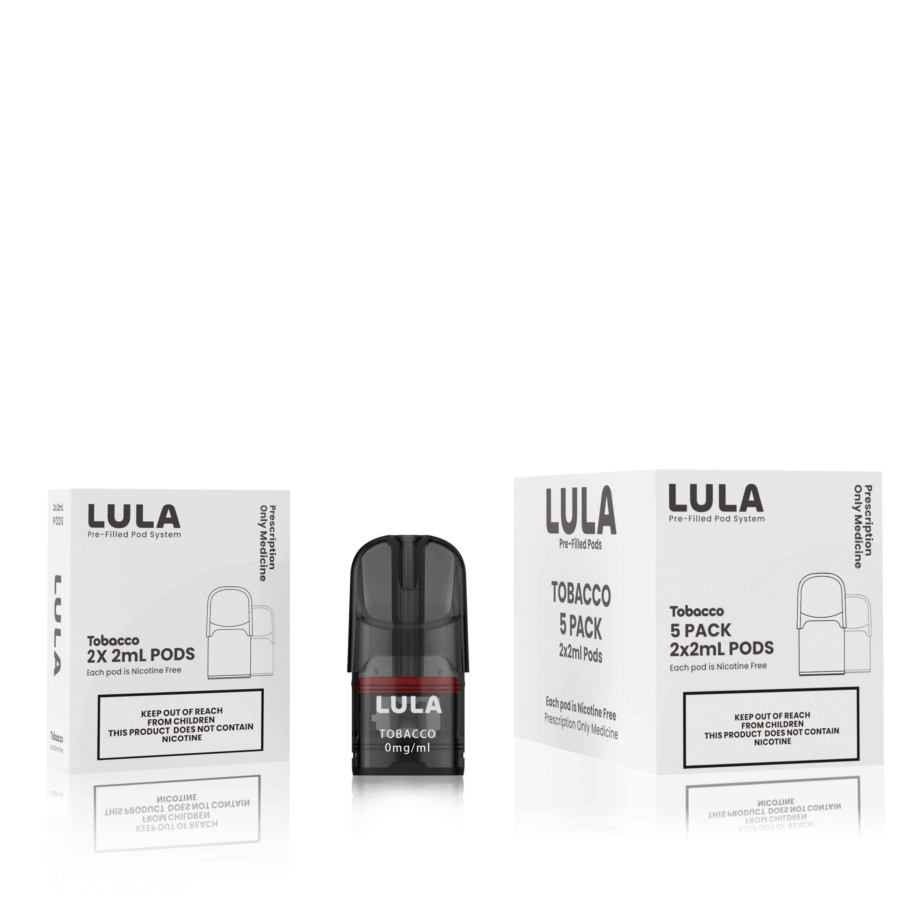 LULA TOBACCO PRE-FILLED POD 0MG/ML (2 X 2ML) – Nimbus Lane